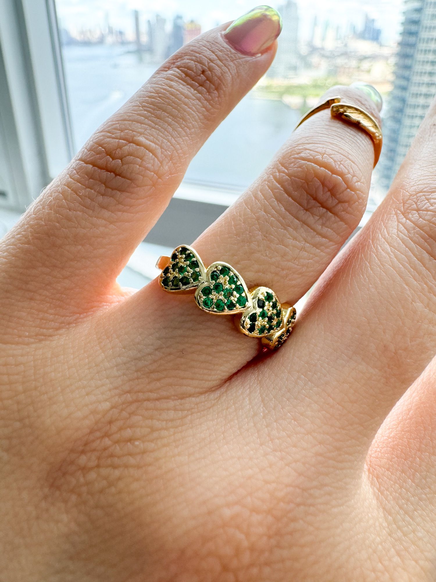 Lab Emerald Heart Ring by Bichota – Helecho Collective